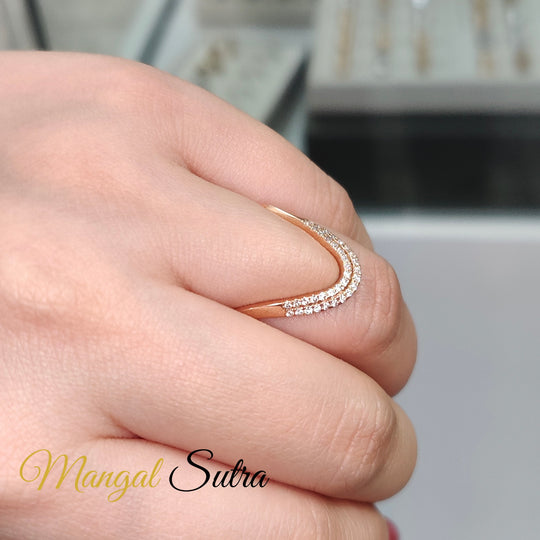Shop Indian Style Diamond Rings in USA | Mangalsutra Online ...