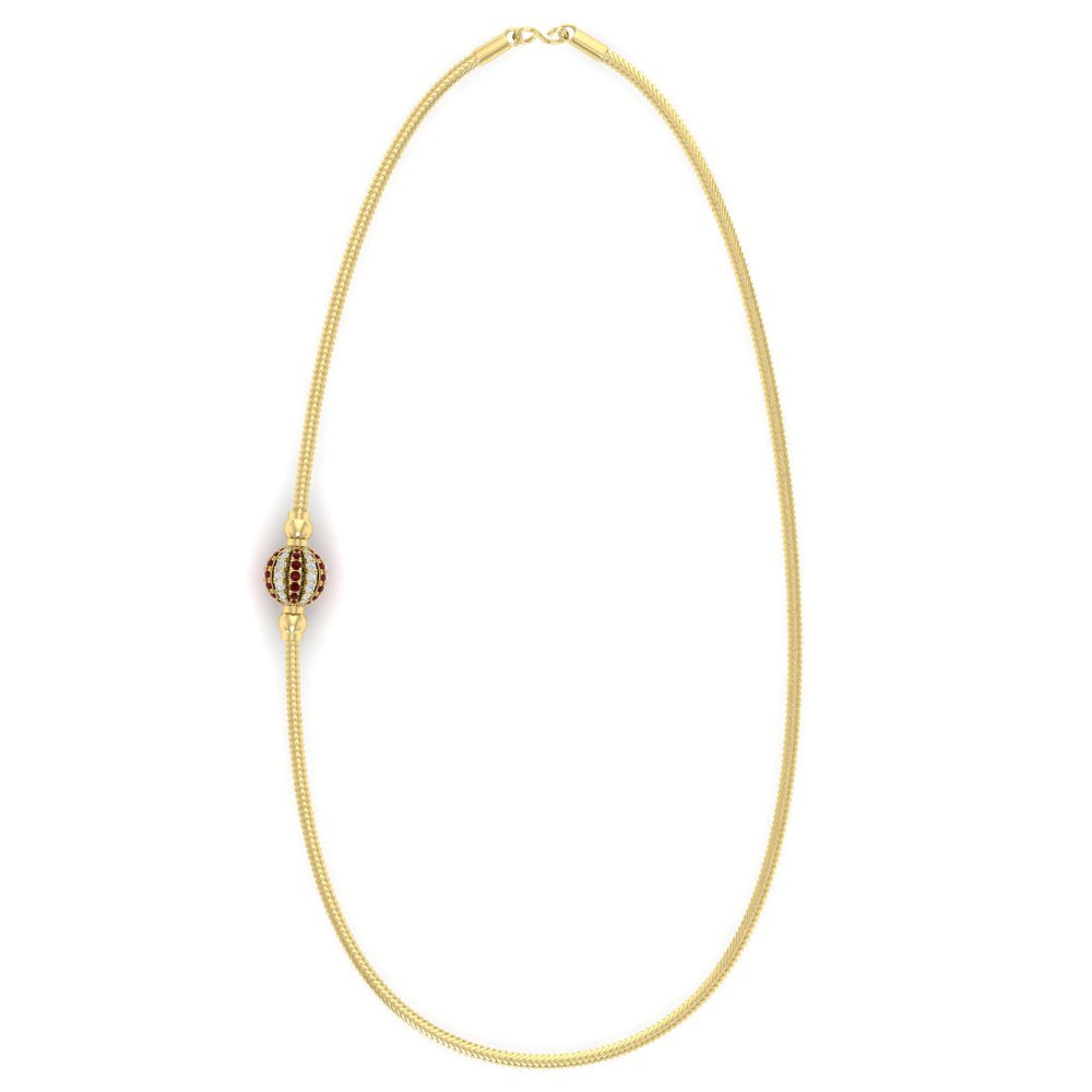 Diamond and Gold Mugappu Chain – Mangalsutraonline