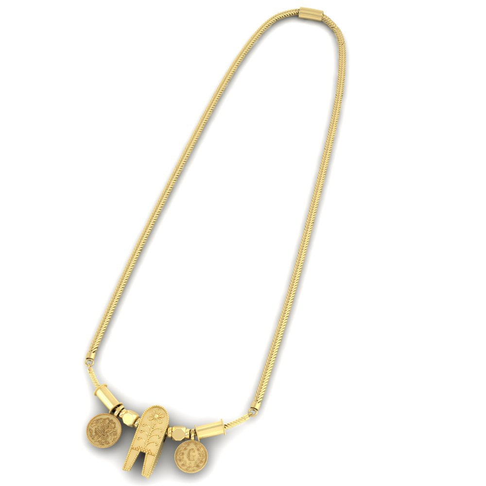 Thennamara Thoppai Thali Set with lakshmi kasu – Mangalsutraonline