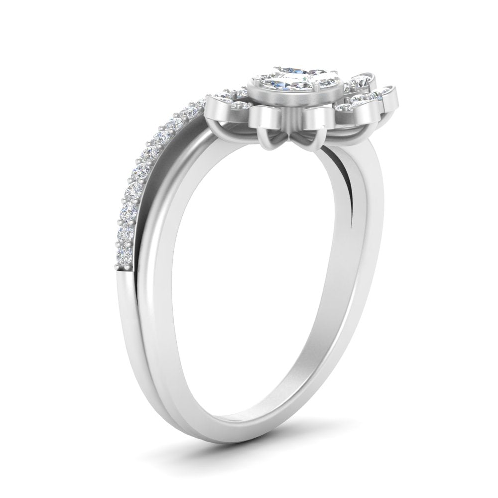 Beautiful Illusion Set Diamond Ring – Mangalsutraonline