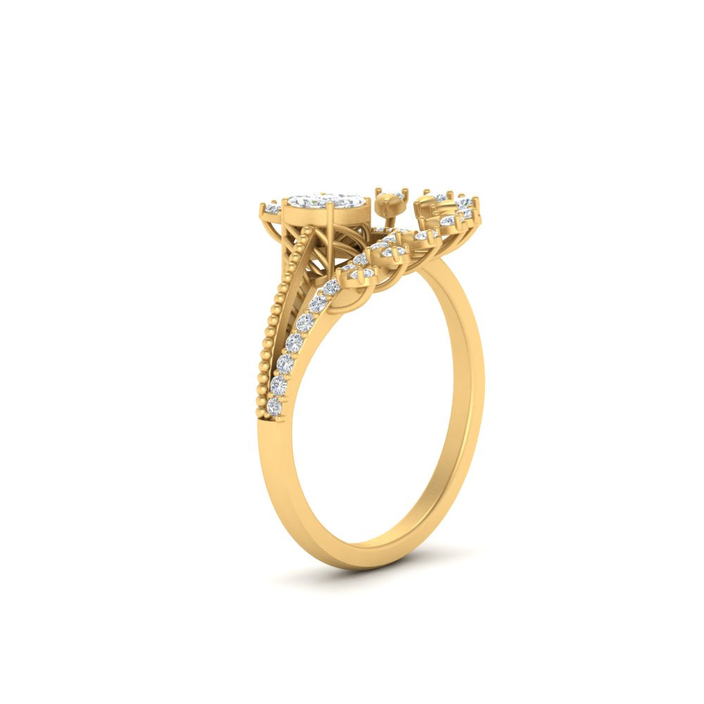 Invisible Set Solitaire Diamond Engagement Ring – Mangalsutraonline