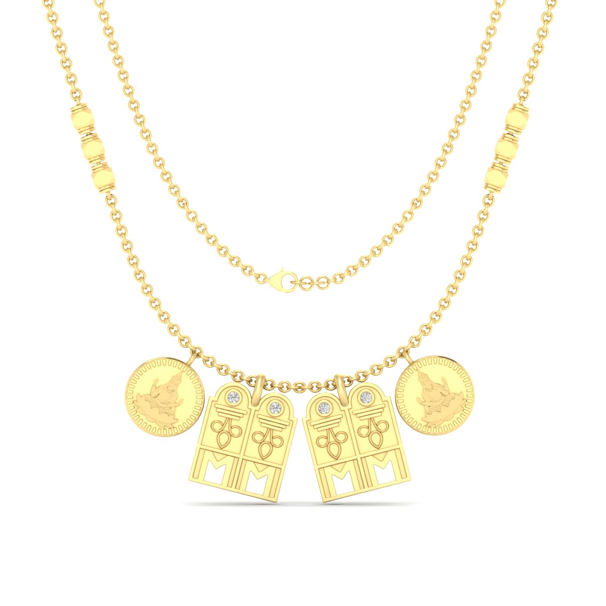Tulsi Double Pendant Delicate Gundu Mangalyam – Mangalsutraonline