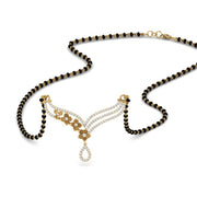 Shop Gold Diamond Mangalsutra Black Bead Necklaces in New York Mangalsutraonline